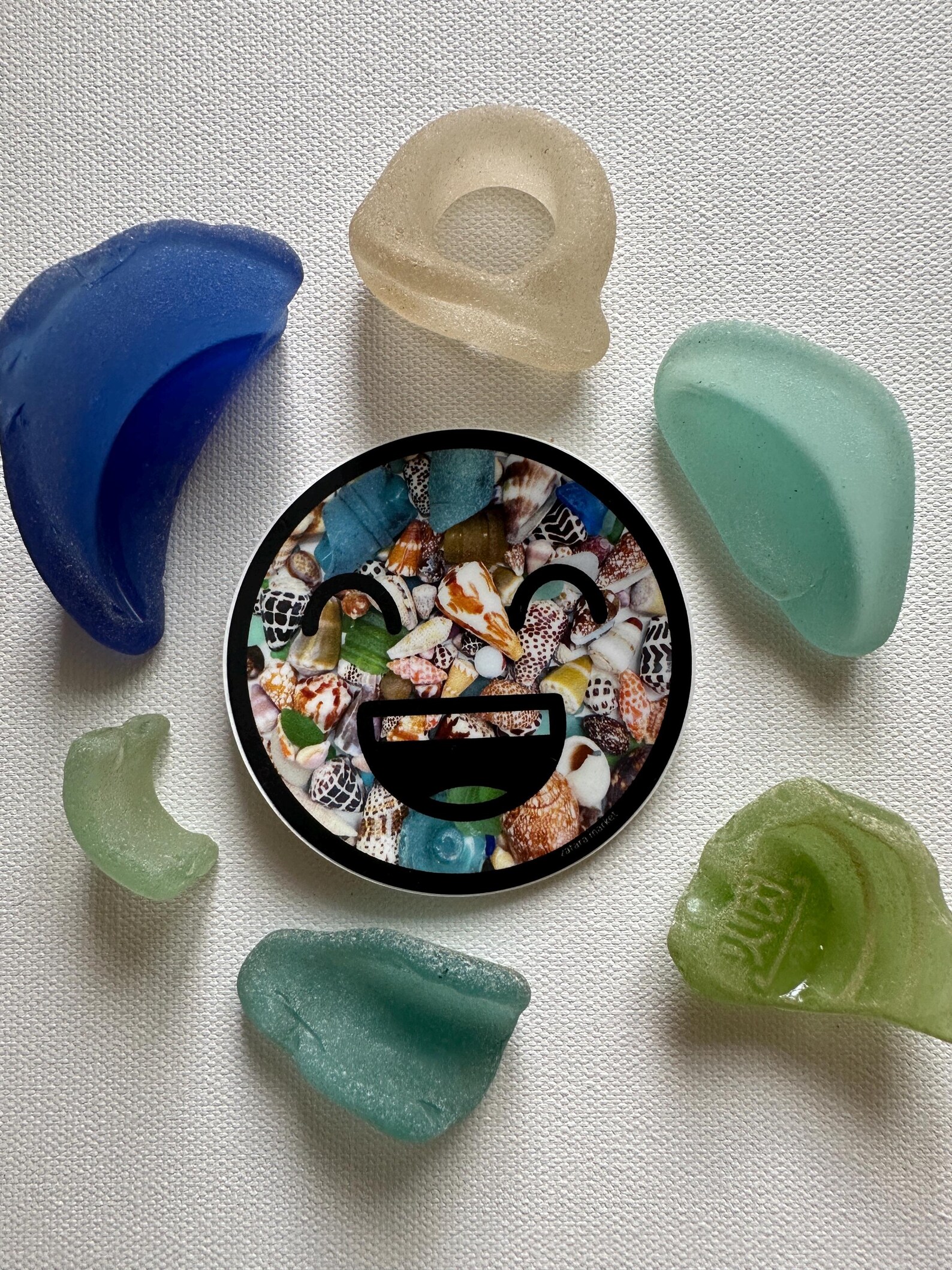 Hawaiian Shell Stickers- Hebrew, Sunrise Shell, Triton, Seaglass ...