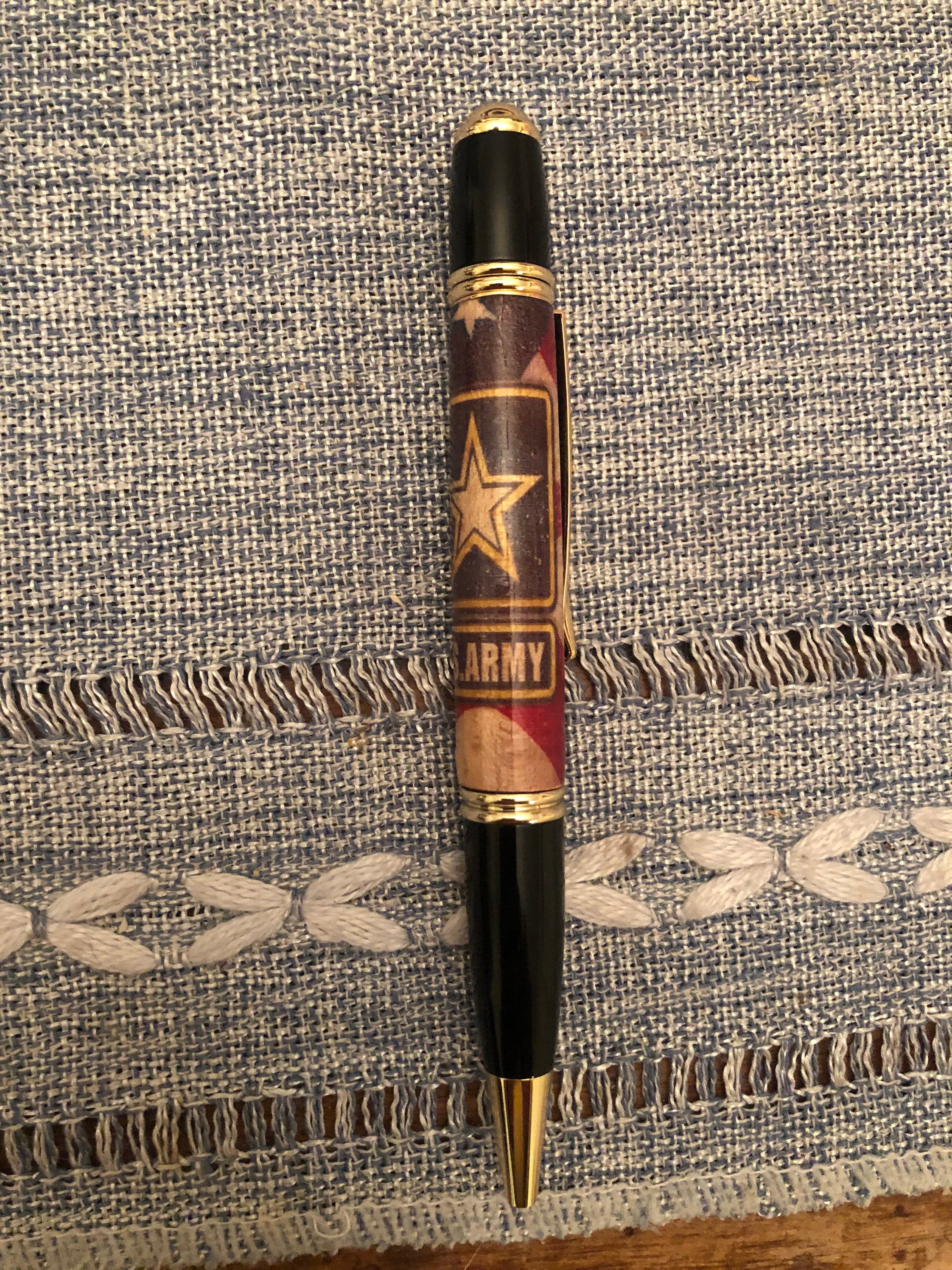 Gatsby Ball Point US Army Twist Pen - Etsy