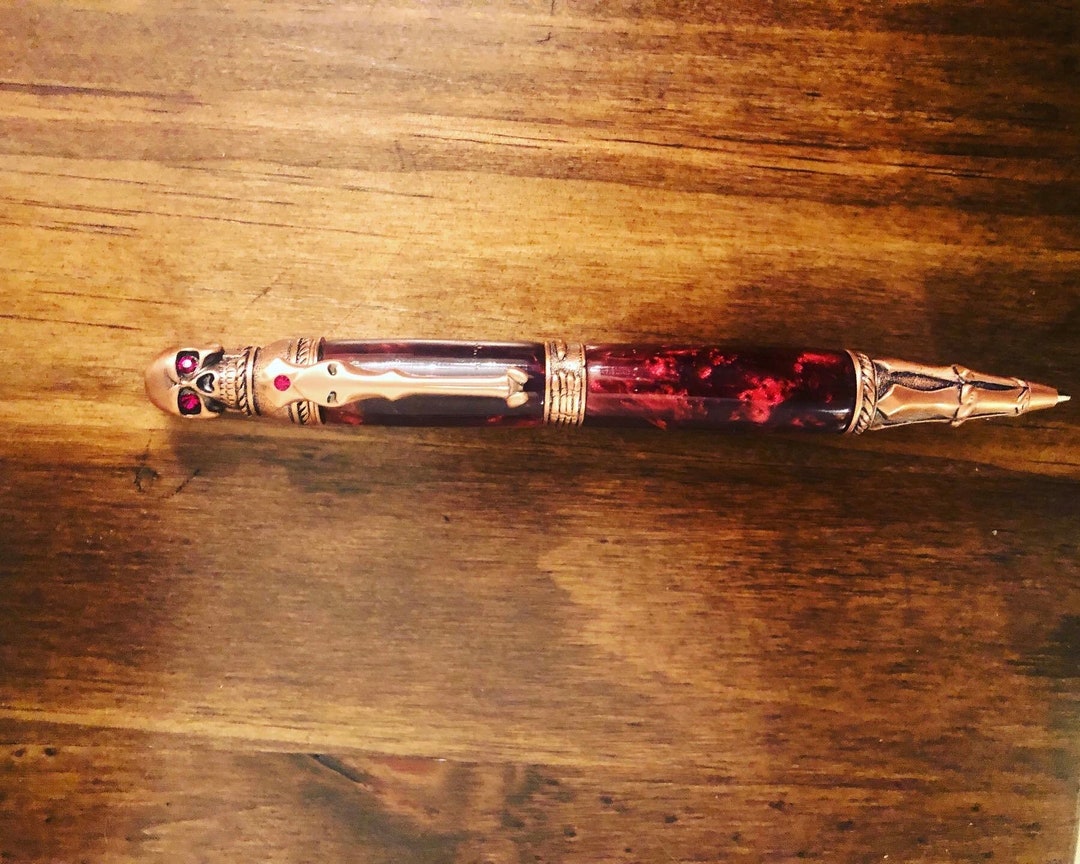Skull Ball Point Twist Pen - Etsy