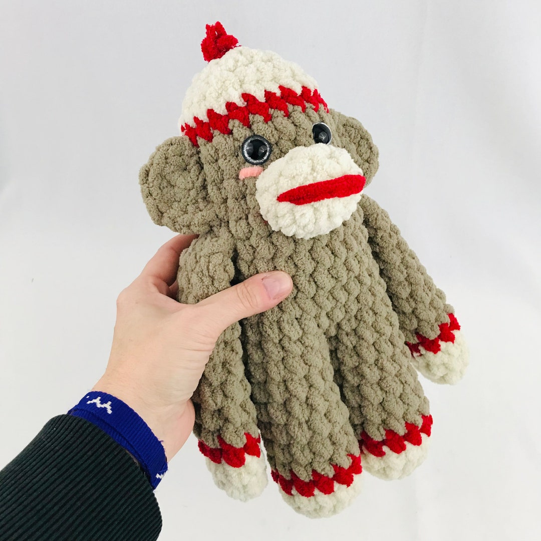 Sock Monkey Crochet Pattern - Etsy