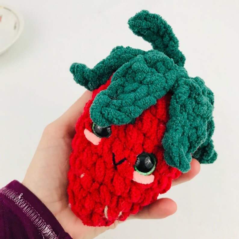 Stuart the Sweet Strawberry Crochet Pattern - Etsy