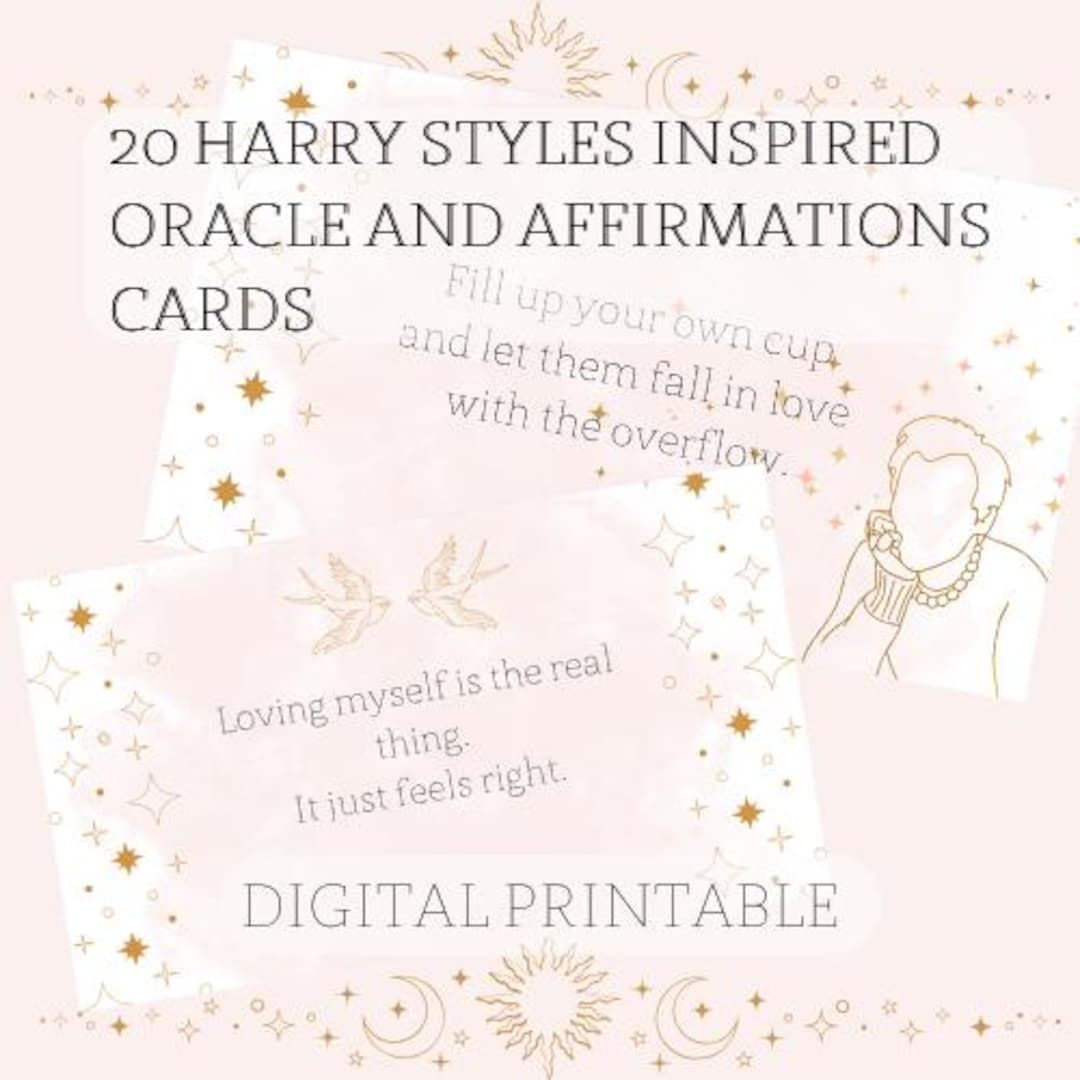 Harry Oracle Affirmations Cards - Etsy