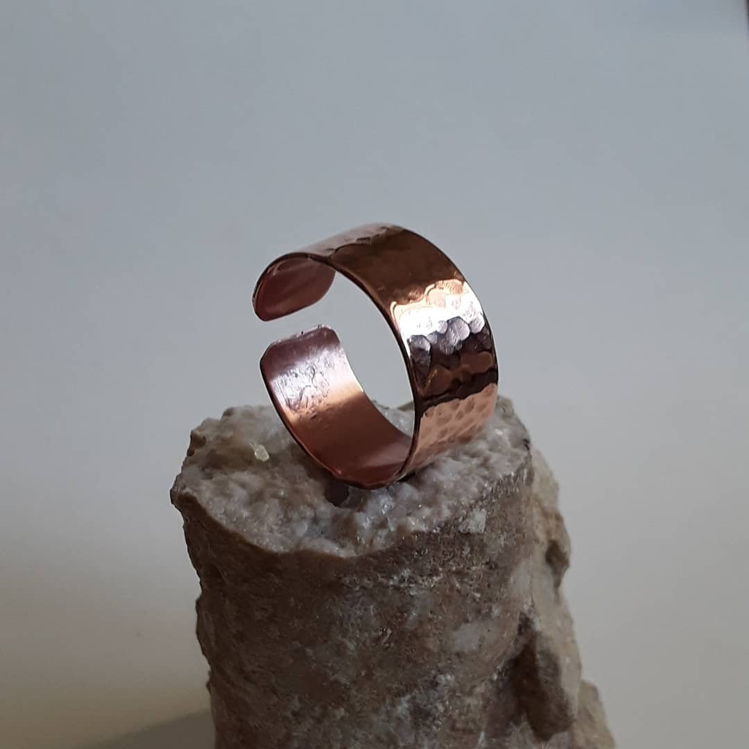 Polished Adjustable Copper Pipe Ring - Etsy