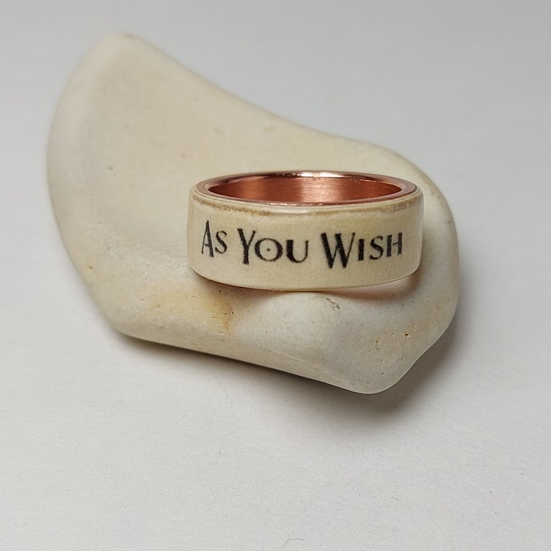 Personalized Paper Message Ring - Etsy
