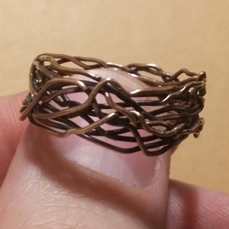 Woven Wire Ring - Etsy