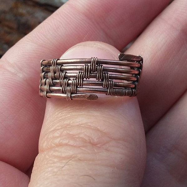 Wire Woven Ring - Etsy