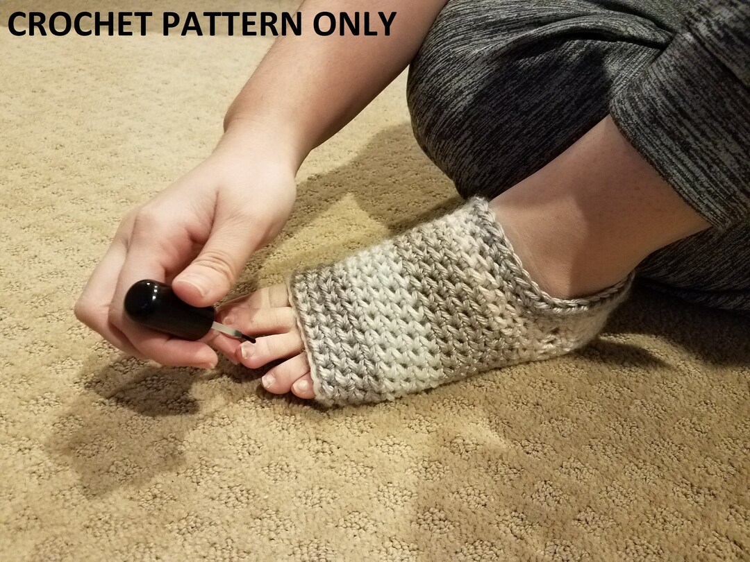 CROCHET PATTERN -- Toeless Yoga/pedicure Socks - Etsy