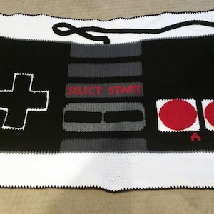 Crochet Nintendo Controller Blanket - Etsy