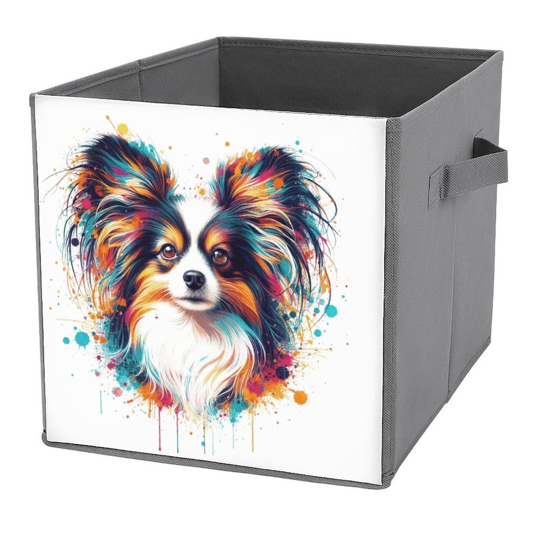 PAPILLON Paint Splatterfolding Storage Bin - Etsy