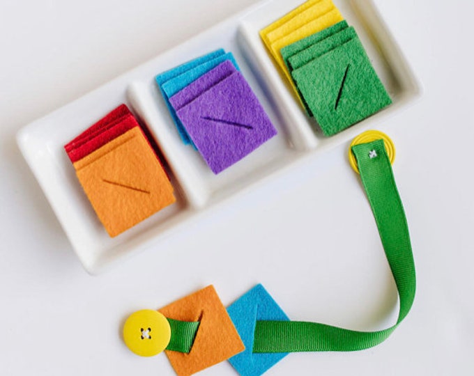 Montessori Inspired Buttoning Activity - Etsy