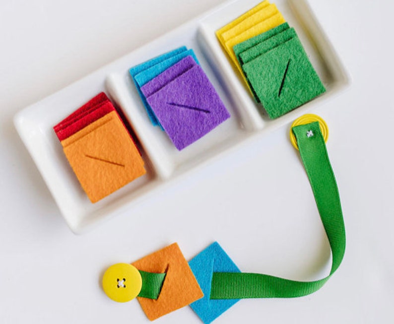Montessori Inspired Buttoning Activity - Etsy