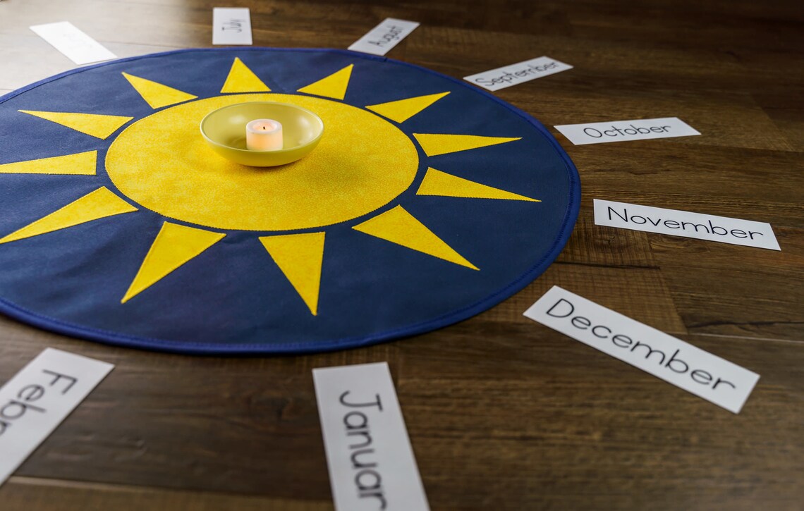 Montessori Sun Celebration Mat - Etsy