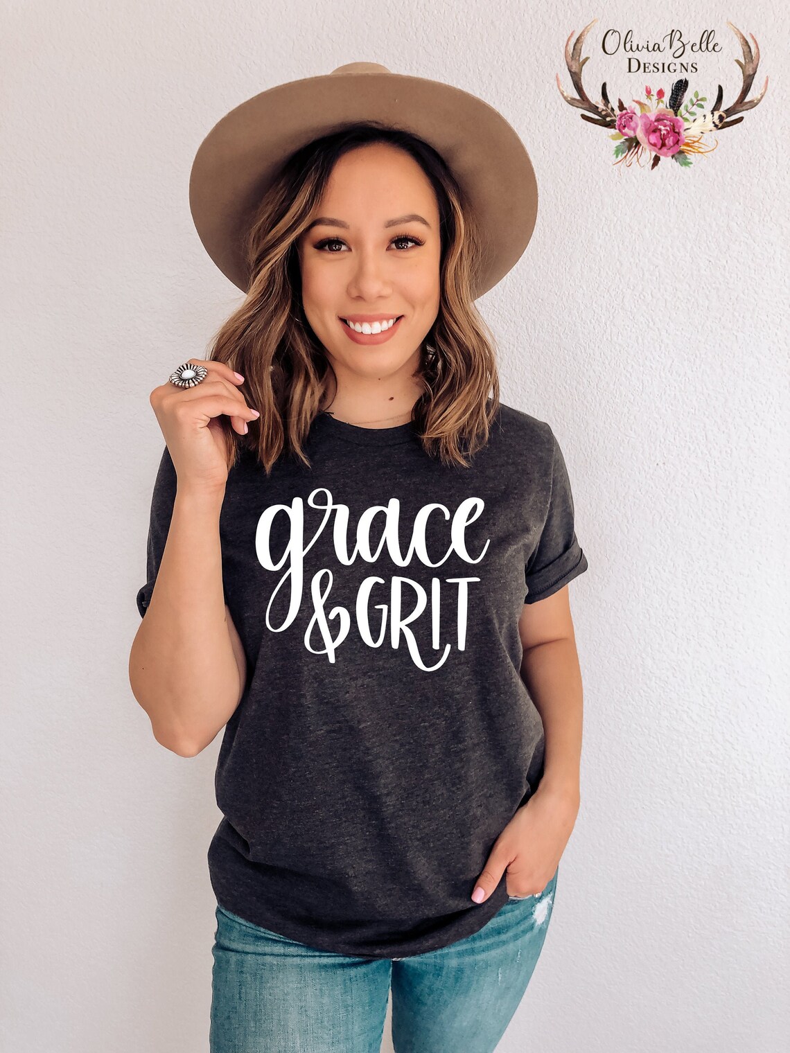 Grace and Grit Shirt for Women, Grit and Grace Shirt, Christian Shirt ...