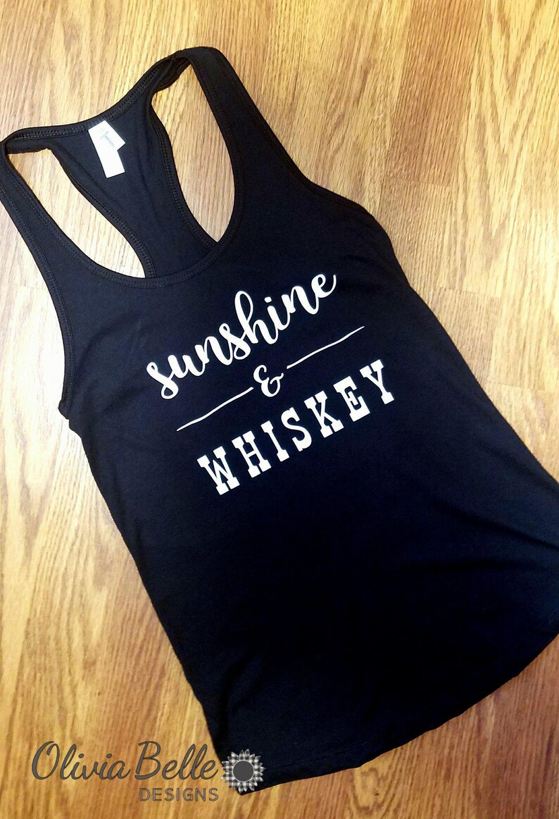Sunshine and Whiskey Country Tank Top for Women Women's - Etsy