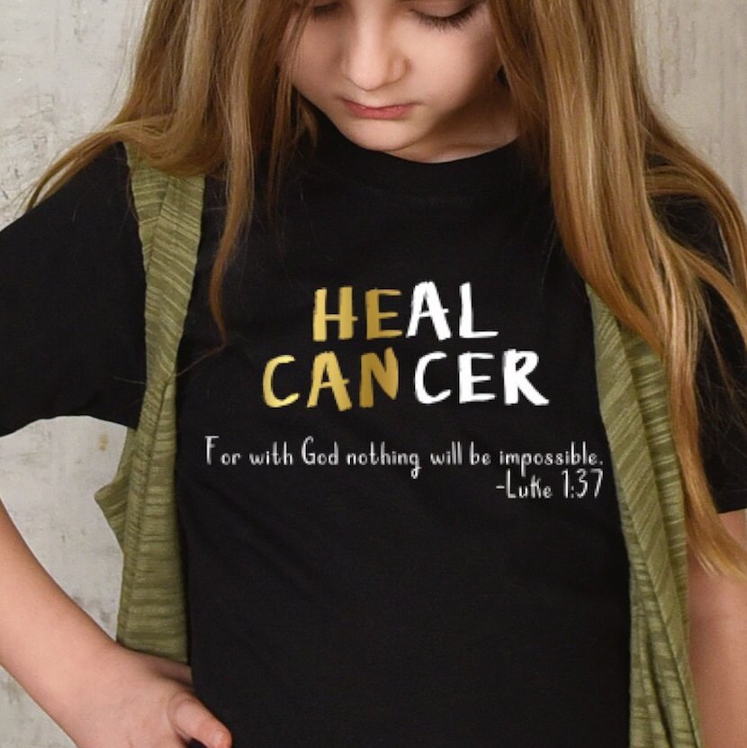 Childhood Cancer Shirt Youth Youth Heal Cancer Childhood - Etsy