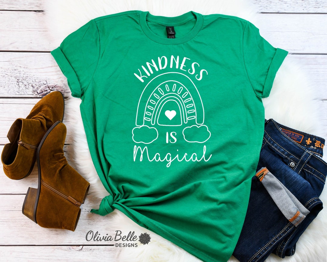 Kindness is Magical St Patrick's Day Shirt: Rainbow Tee - Etsy