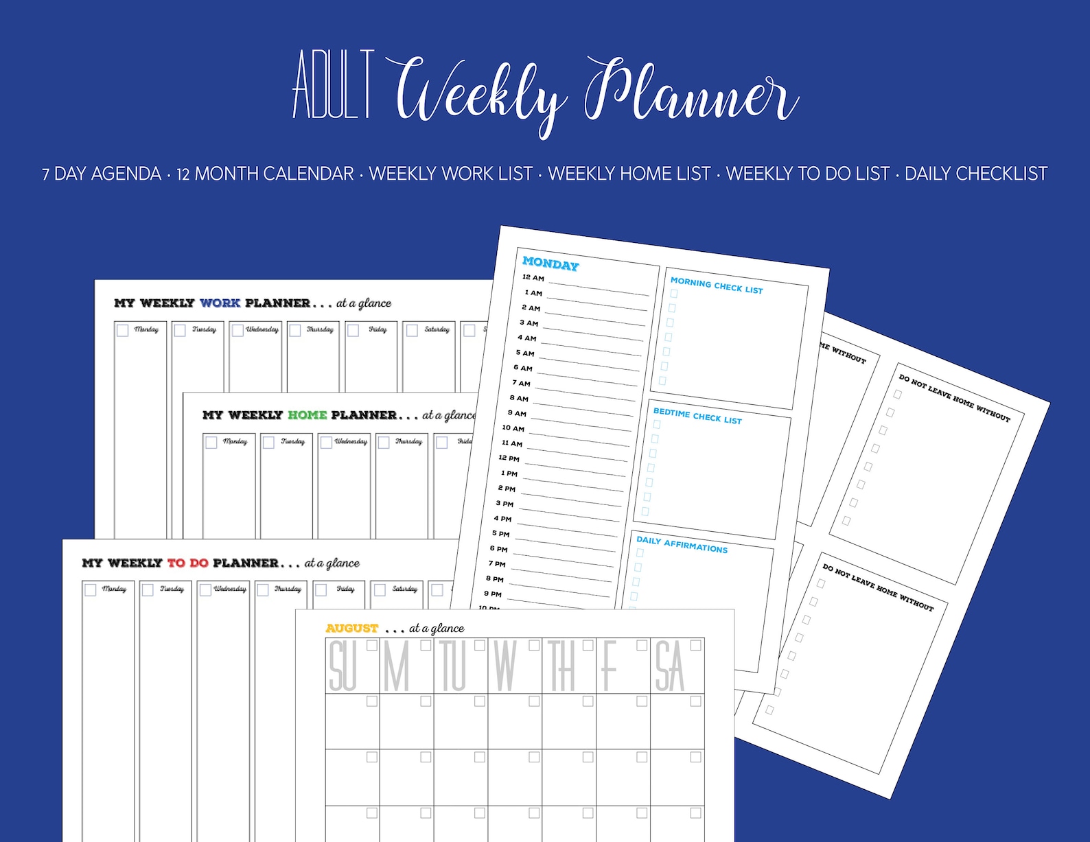 Weekly Planner - Etsy