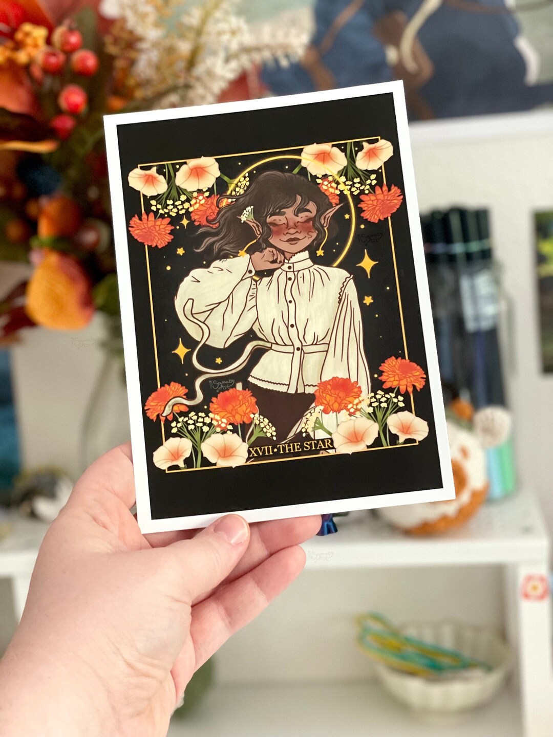 The Star Tarot Card Print Art Print - Etsy