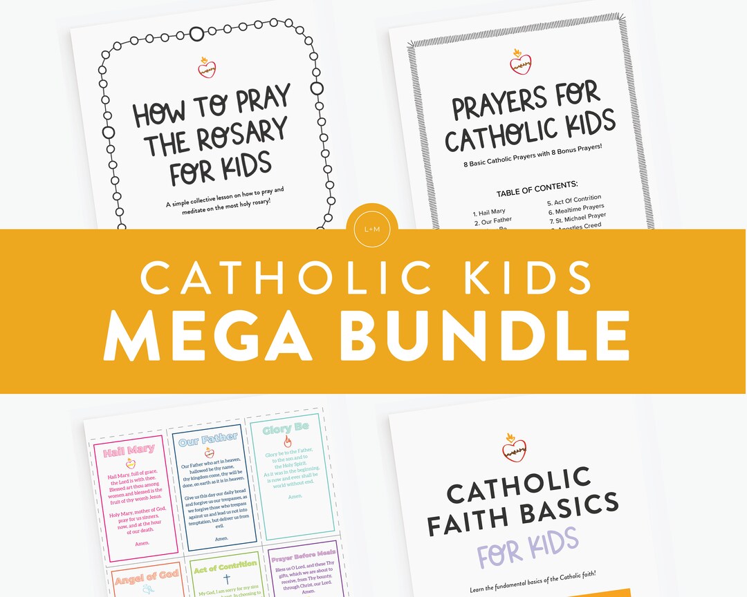 Catholic Kids MEGA BUNDLE - How to Pray the Rosary, Catholic Kids ...