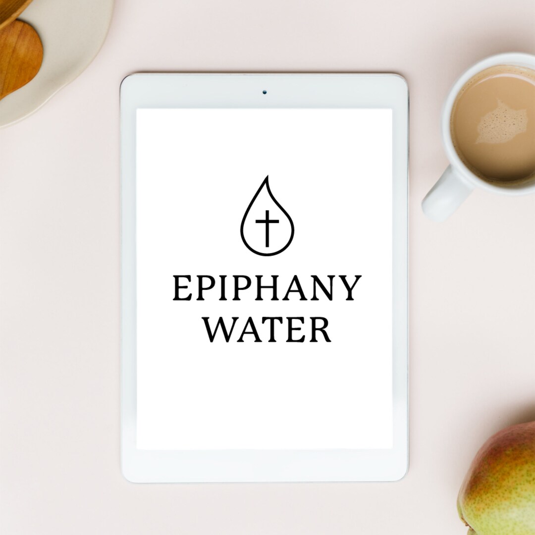 Epiphany Water SVG File -- SVG for Epiphany Water Bottle, Catholic ...