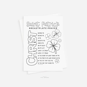 Catholic Coloring Page --st. Patrick's Breastplate, Catholic Kids ...