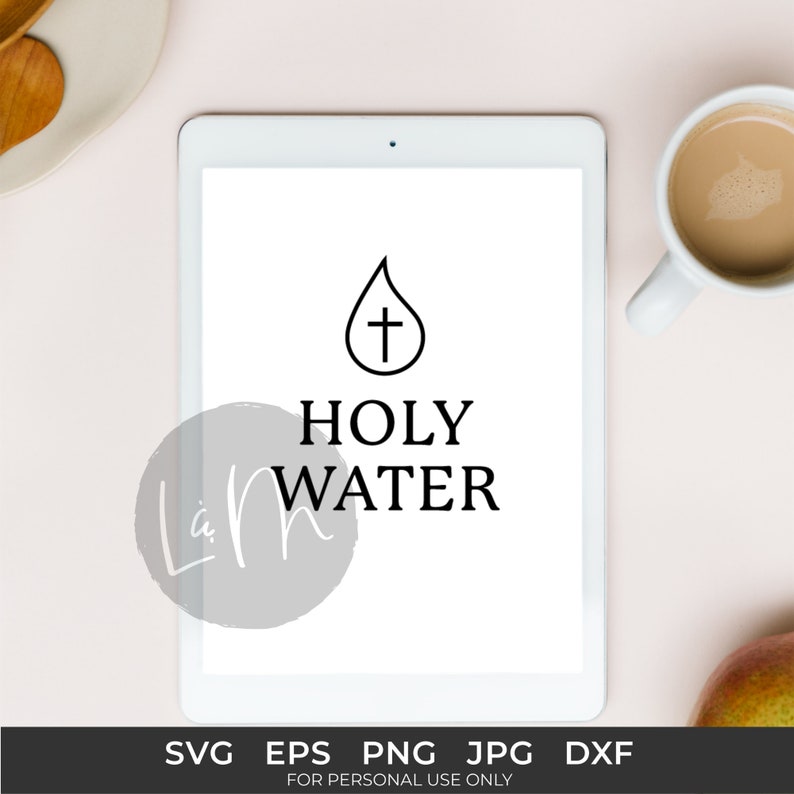 Holy Water SVG File SVG for Holy Water Bottle Catholic | Etsy