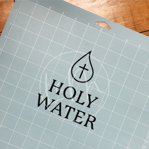 Holy Water SVG File -- SVG for Holy Water Bottle, Catholic Vector File ...