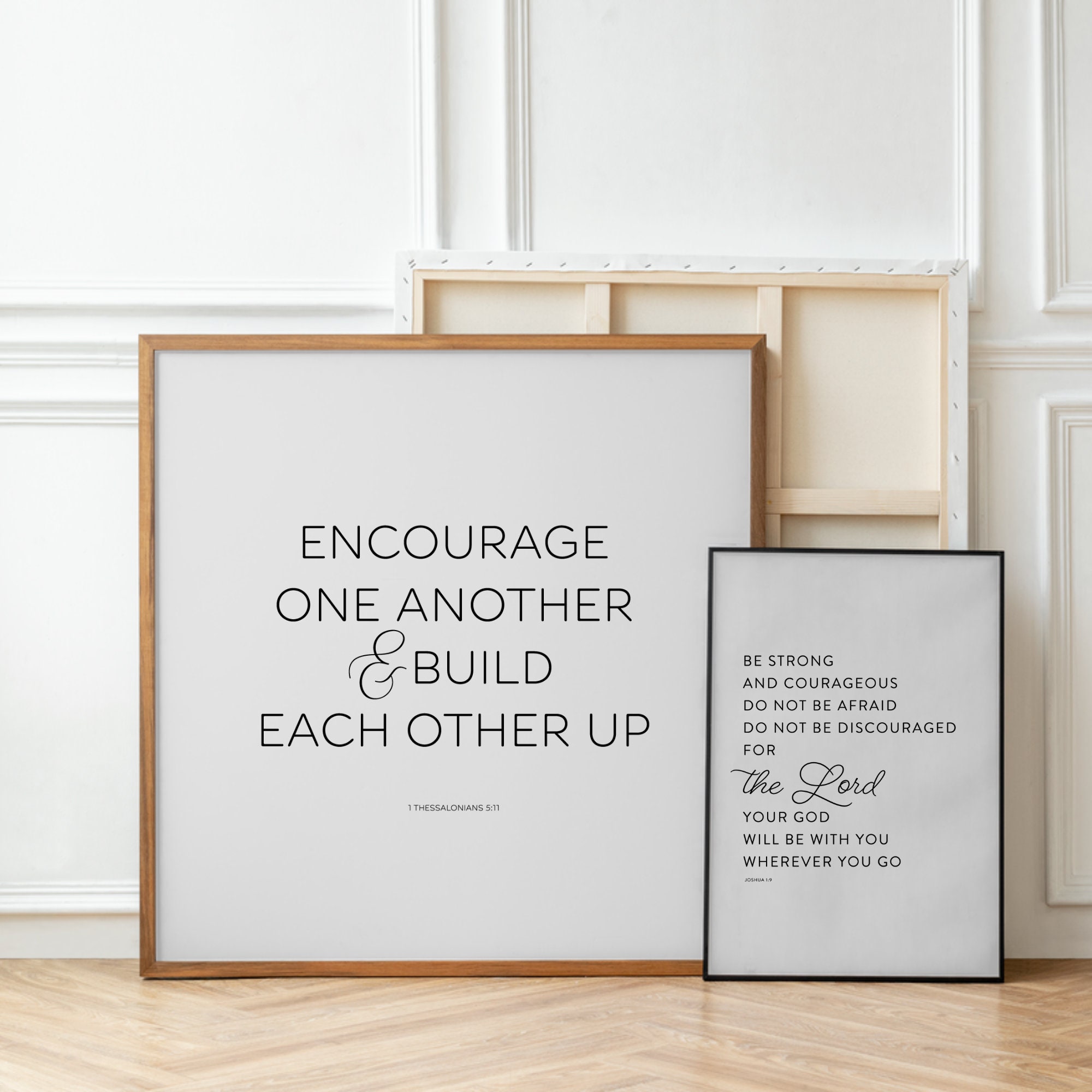 1 Thessalonians 5:11 Scripture Wall Art Print Encourage One | Etsy