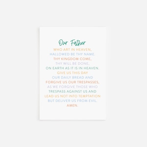 Our Father Prayer Printable for Kids the Lords Prayer for Kids ...