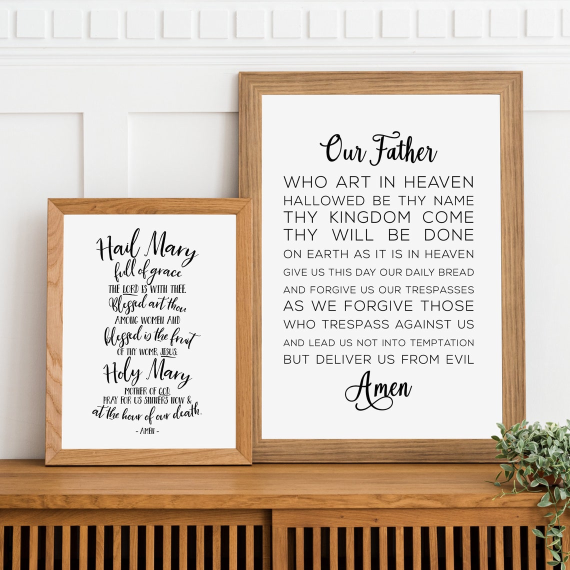 Our Father Prayer Printable the Lords Prayer Printable Art - Etsy