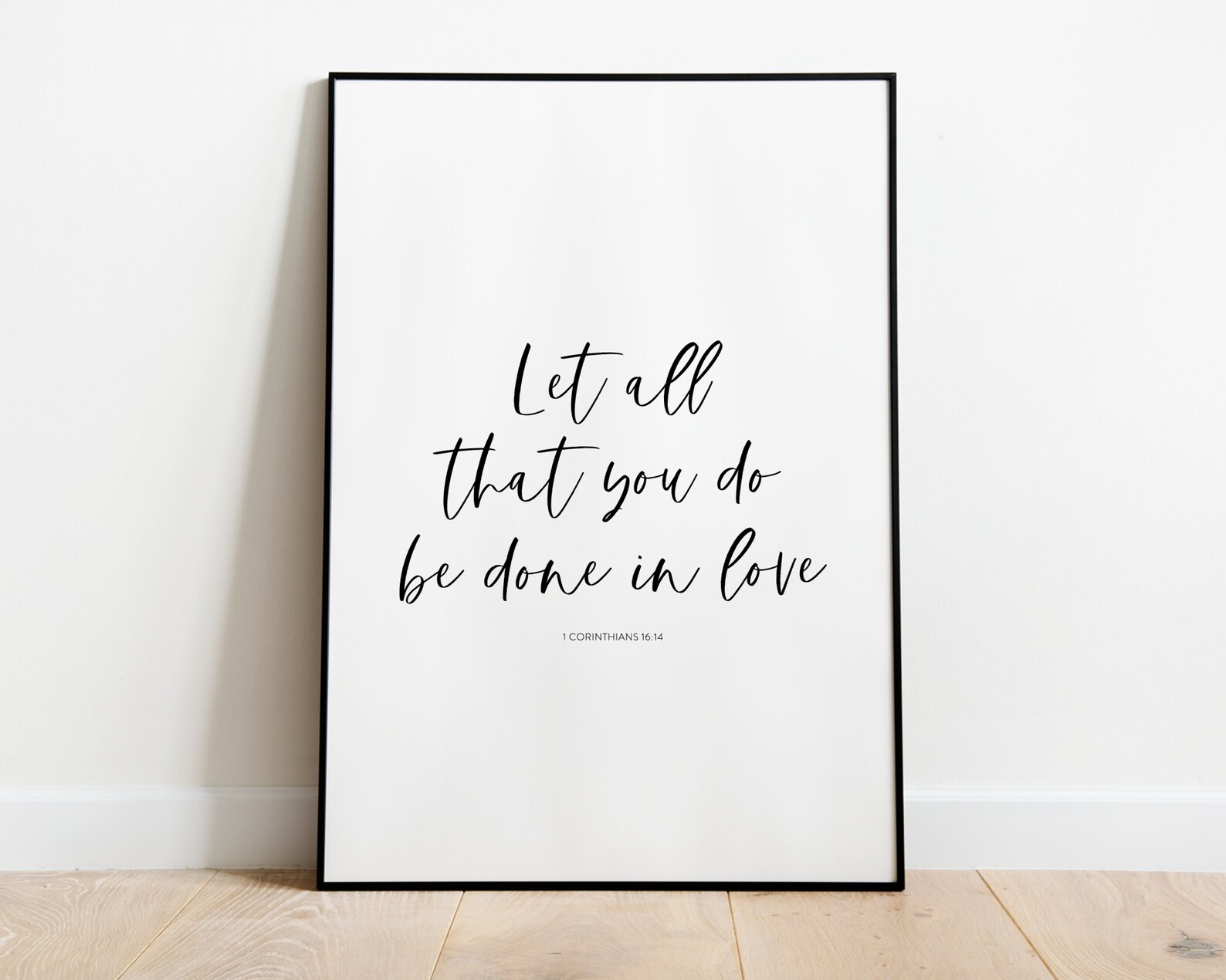 Let All That You Do Be Done in Love Scripture Wall Art 1 | Etsy