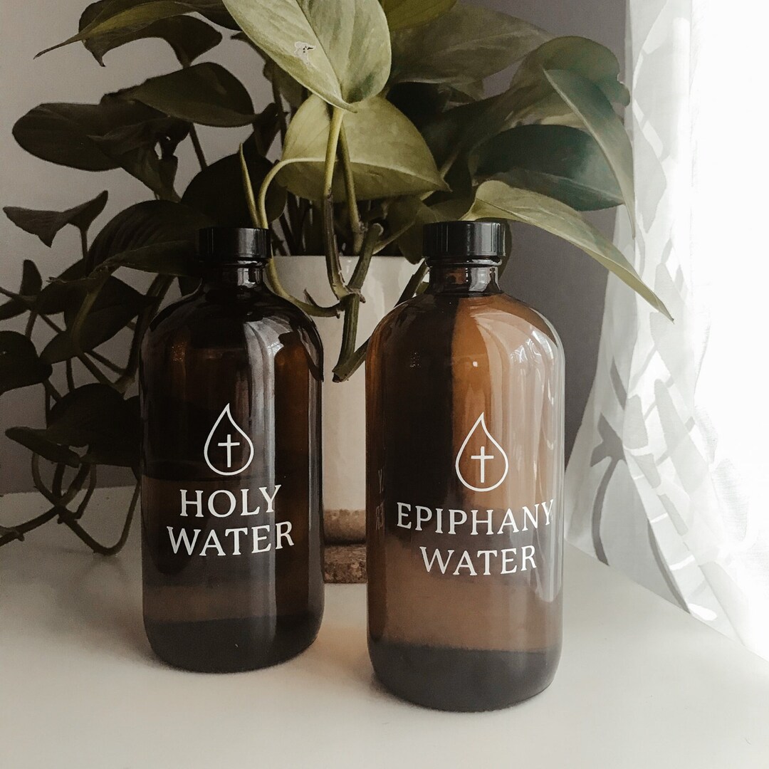 Holy Water SVG File -- SVG for Holy Water Bottle, Catholic Vector File ...