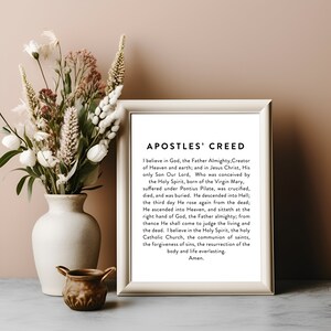 The Apostles Creed Prayer Printable - Apostles Creed Digital Download ...