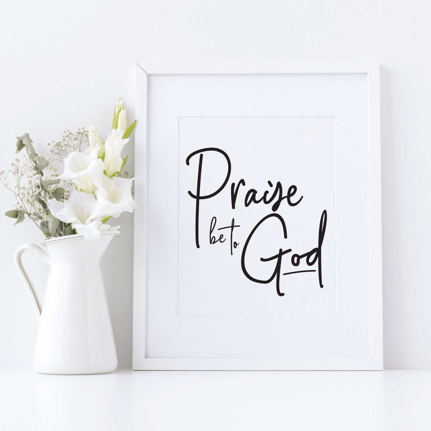 Praise Be to God Catholic Prayer Printable Instant Printable | Etsy