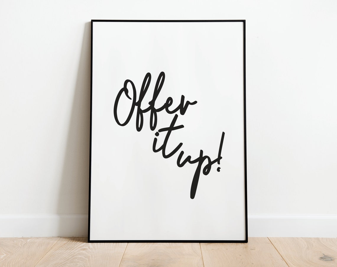 Offer It up Catholic Printable Wall Art Inspirational Wall - Etsy