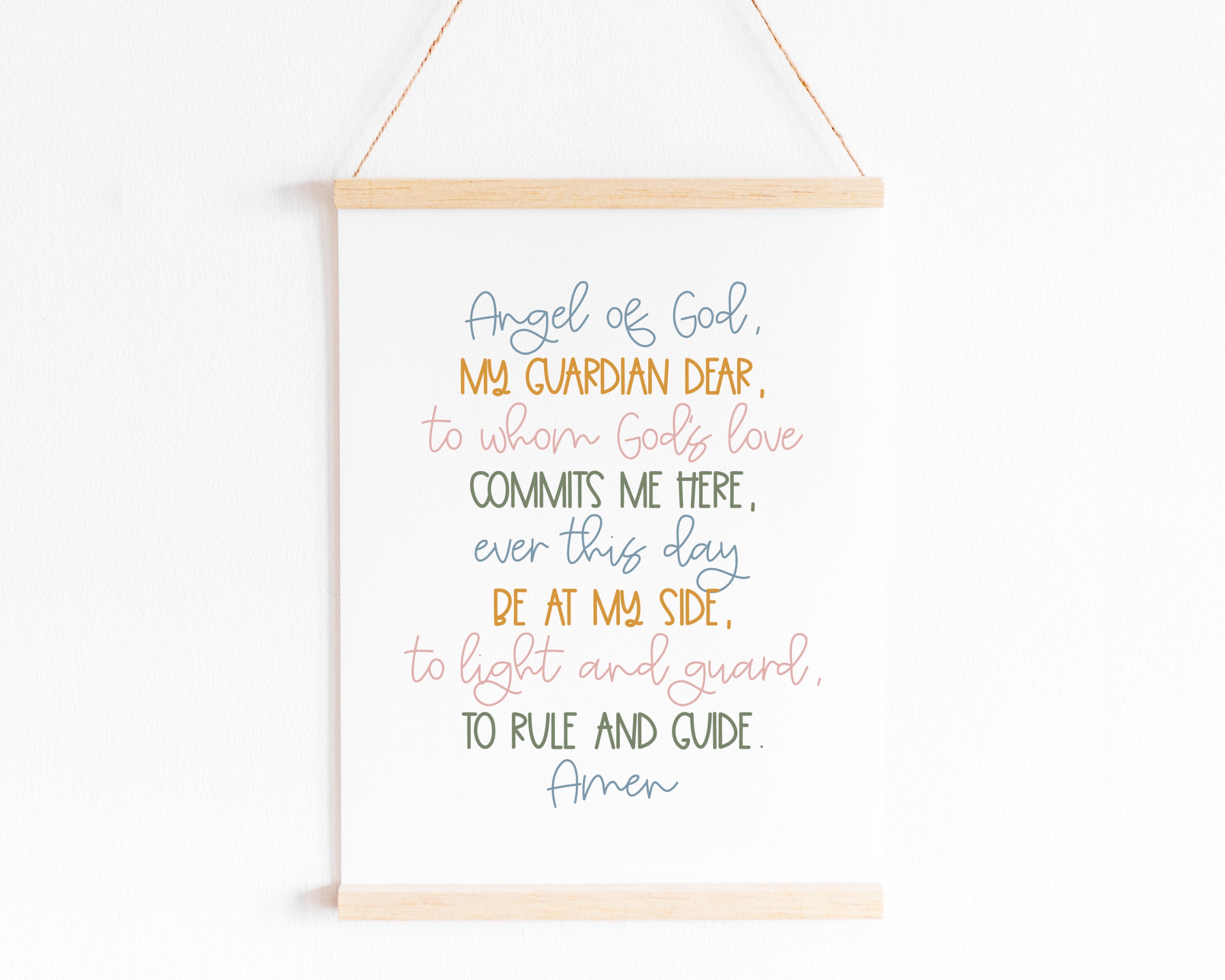 Angel of God Prayer Printable for Kids Catholic - Etsy UK