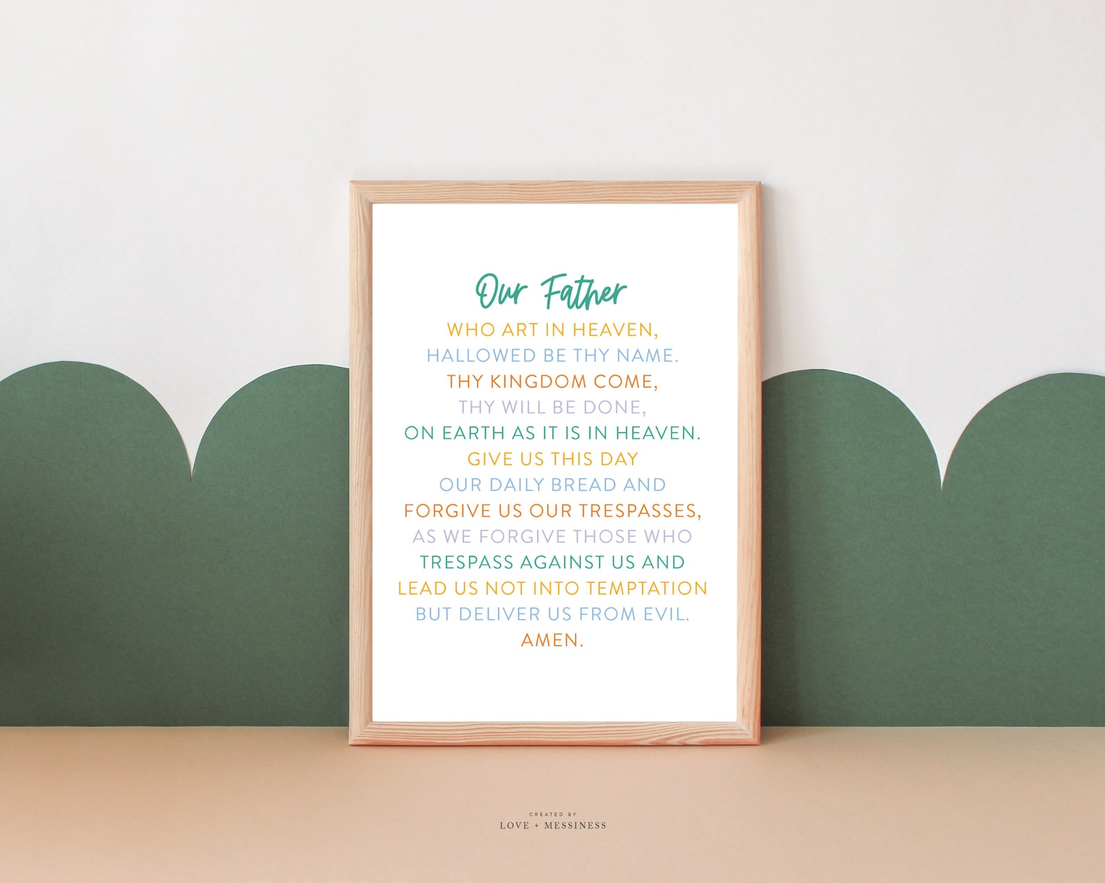 Our Father Prayer Printable for Kids the Lords Prayer for Kids ...