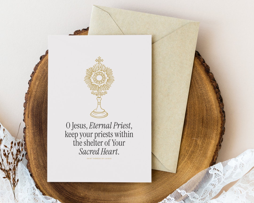 Catholic Priest Printable Greeting Card - Greeting Card for Priests ...