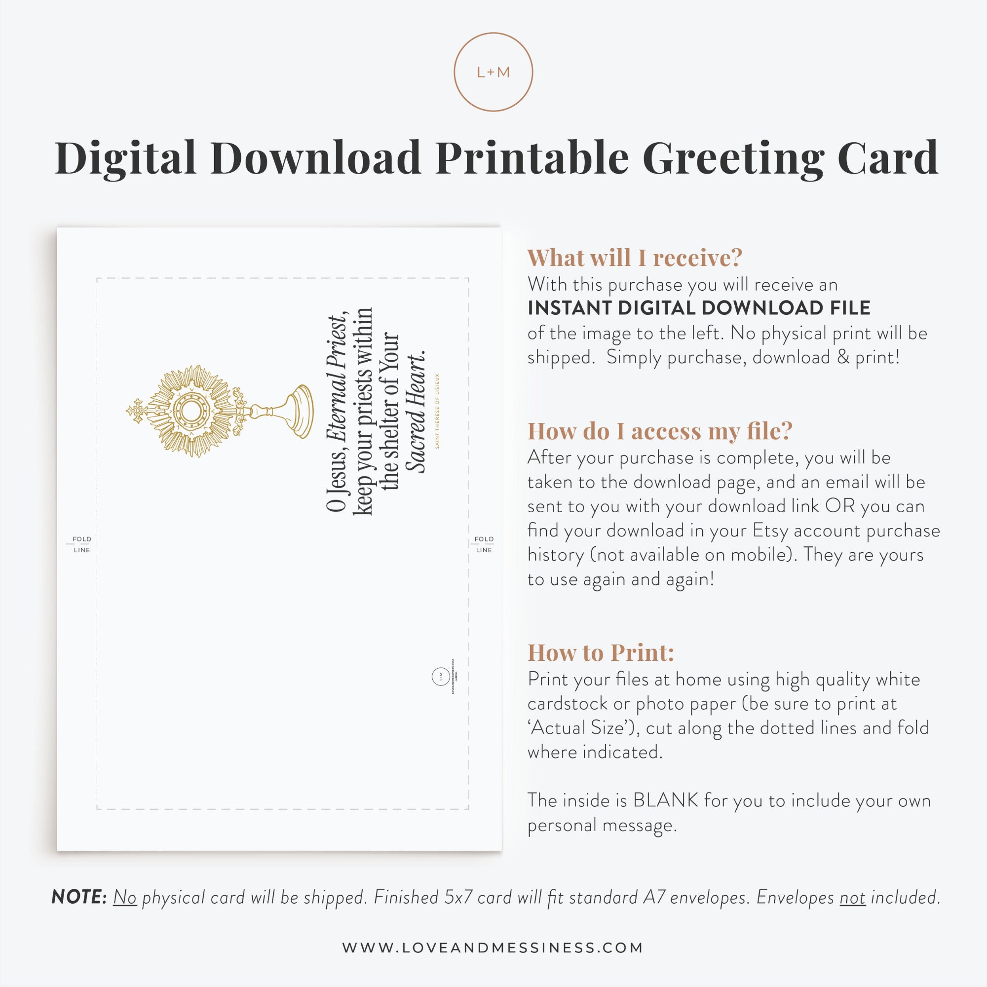 Catholic Priest Printable Greeting Card - Greeting Card for Priests ...