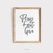 Lent Printable Art – Pray, Fast, Give, Catholic Decor (digital Download ...