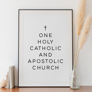 Nicene Creed Prayer Printable - One Holy Catholic Mass Prayer Print ...