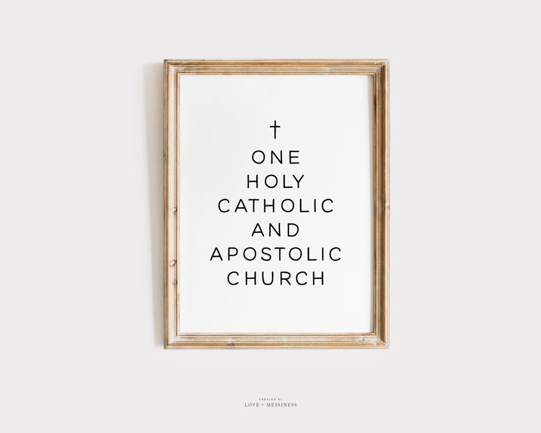 Nicene Creed Prayer Printable - One Holy Catholic Mass Prayer Print ...