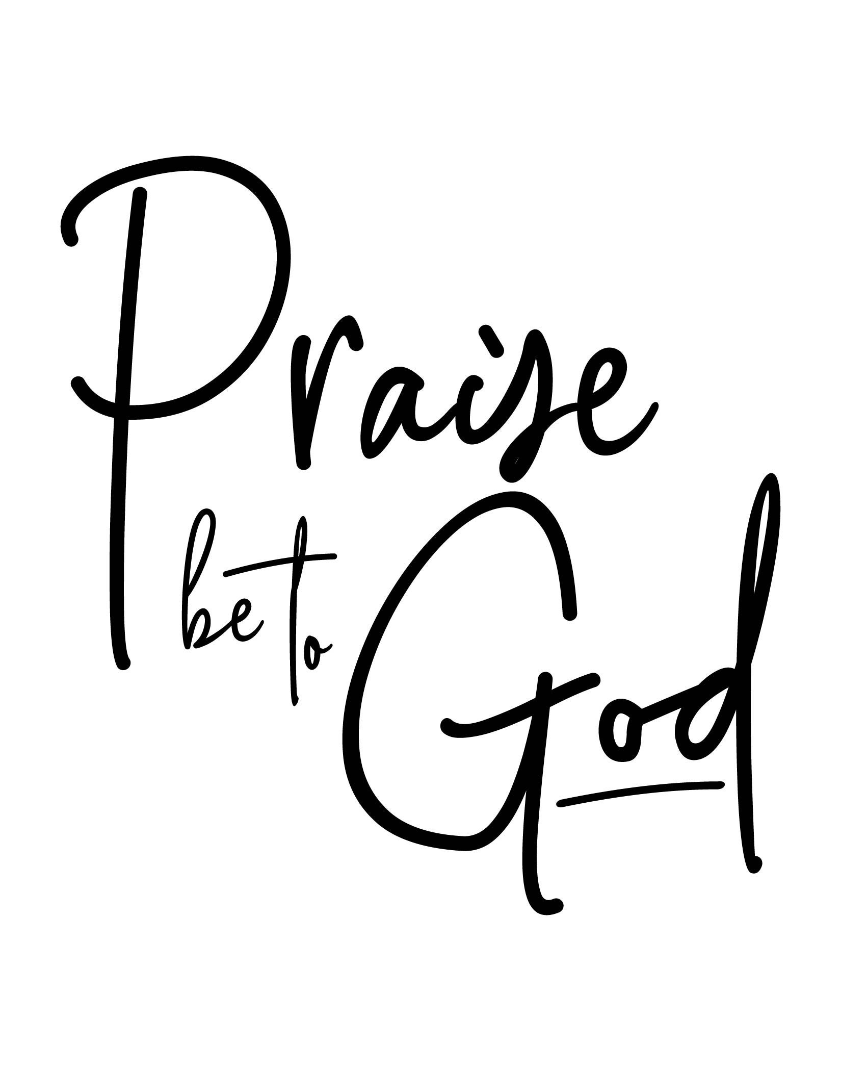 Praise Be to God Catholic Prayer Printable Instant Printable | Etsy