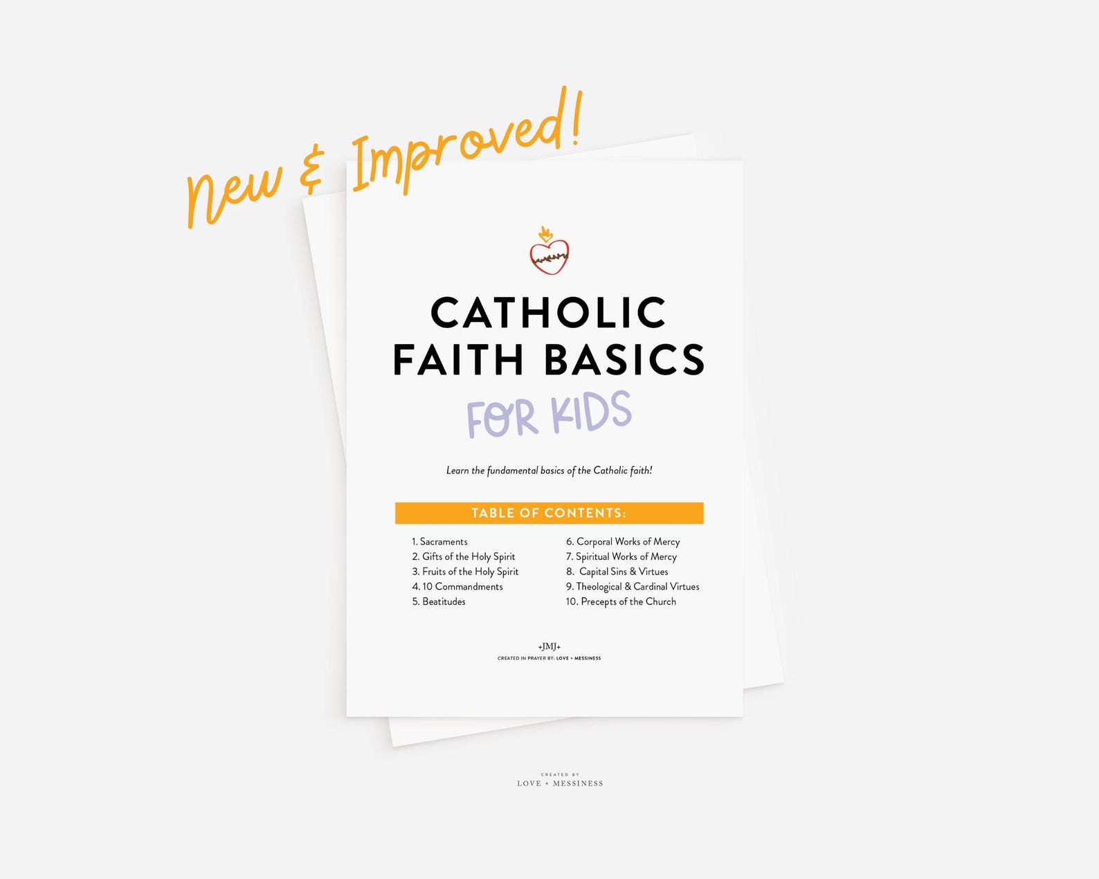 Catholic Kids Printable Faith Bundle -- Beginner Catholic Faith Basics ...