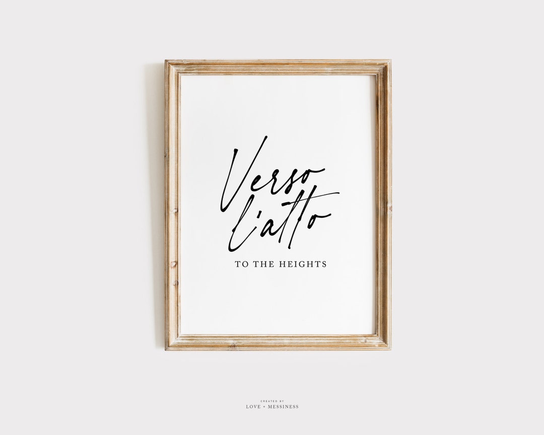 Verso L' Alto Quote Print - Bl Pier Giorgio Frassati Quote Print ...