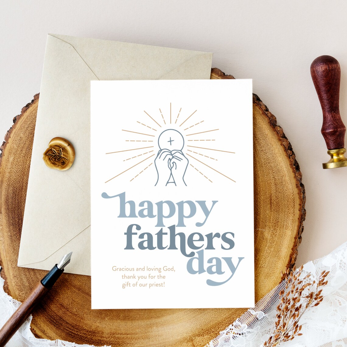 Catholic Priest Printable Greeting Card Printable Greeting - Etsy