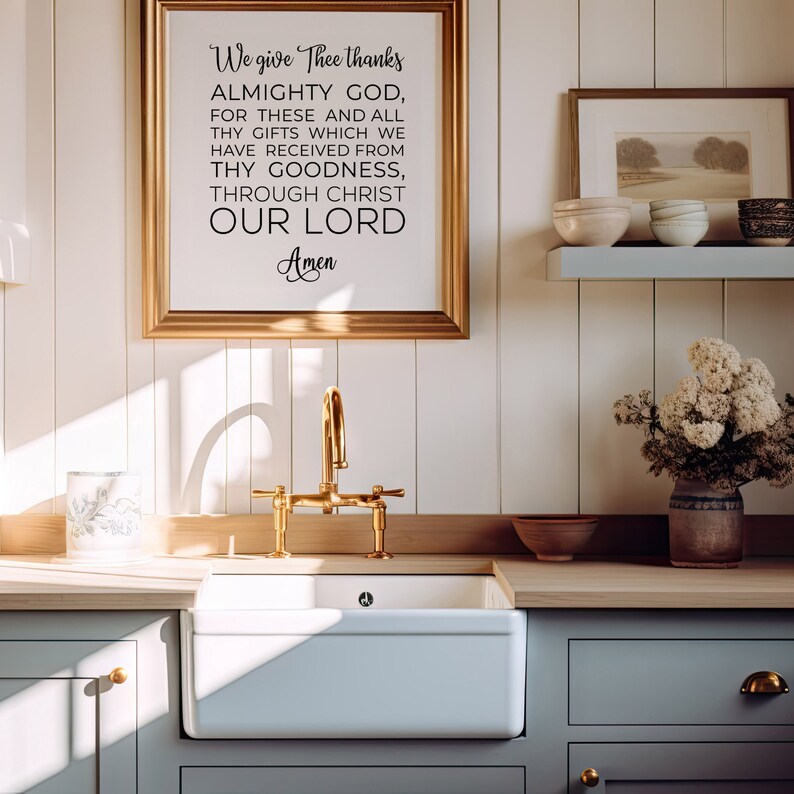 Grace After Meals Catholic Prayer Printable -- Catholic Home Decor ...