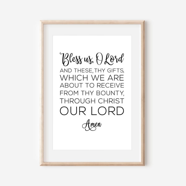 Bless Us O Lord - Etsy