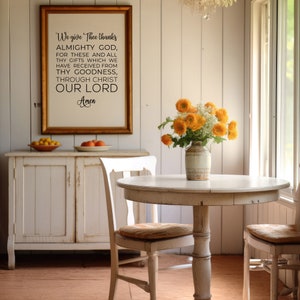 Grace After Meals Catholic Prayer Printable -- Catholic Home Decor ...