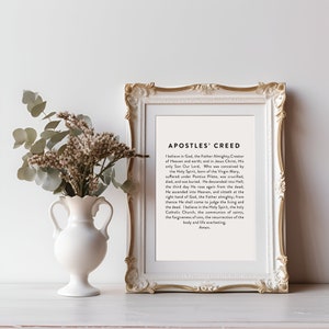 The Apostles Creed Prayer Printable - Apostles Creed Digital Download ...